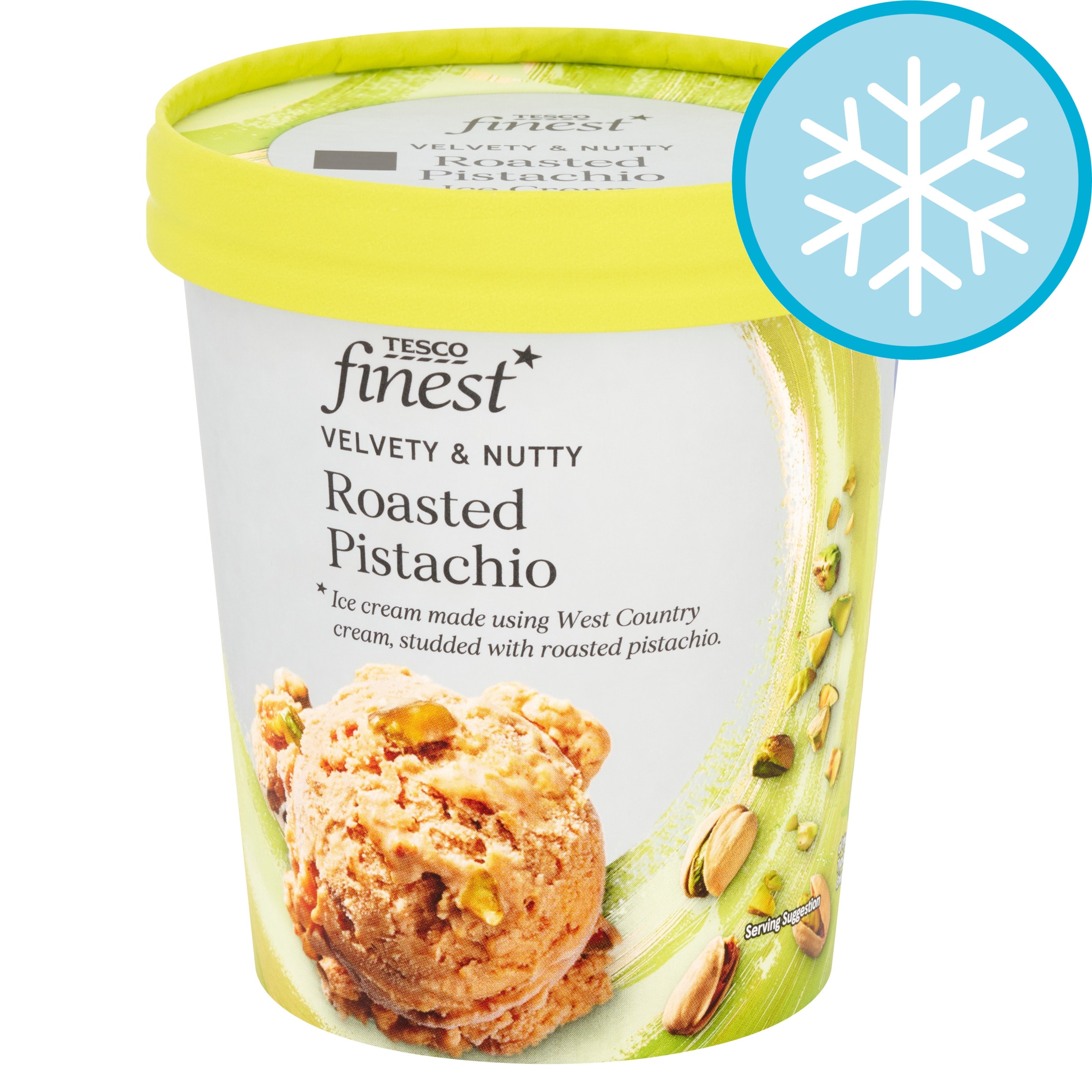 Tesco Finest Roasted Pistachio Ice Cream 480Ml - Tesco Groceries