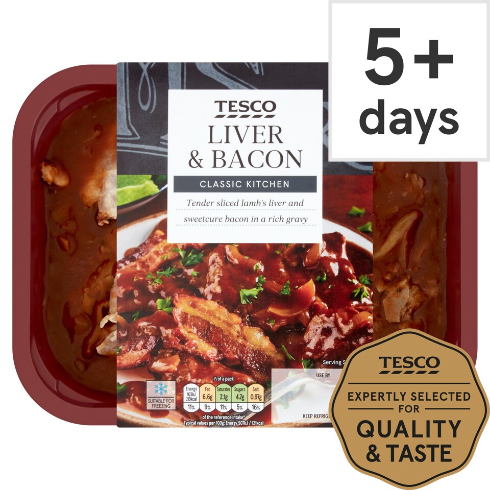 Tesco Liver & Bacon 400G - Tesco Groceries