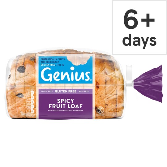 Genius Gluten Free Spicy Fruit Loaf 400G - Tesco Groceries