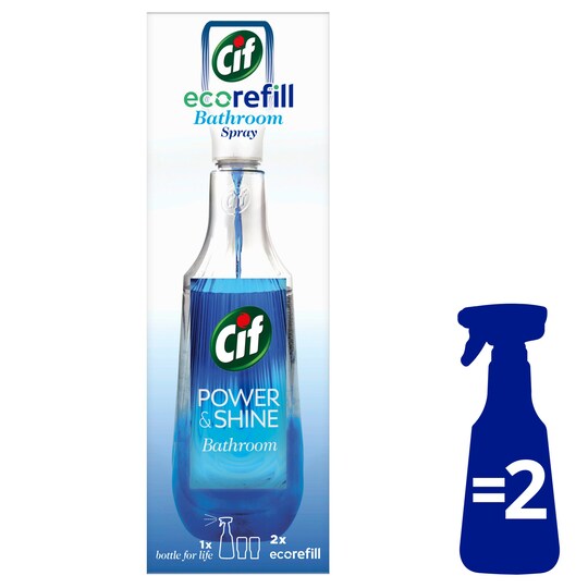 Cif Eco Refill Bathroom Cleaner Starter Pack 2 X 70 Ml - Tesco Groceries