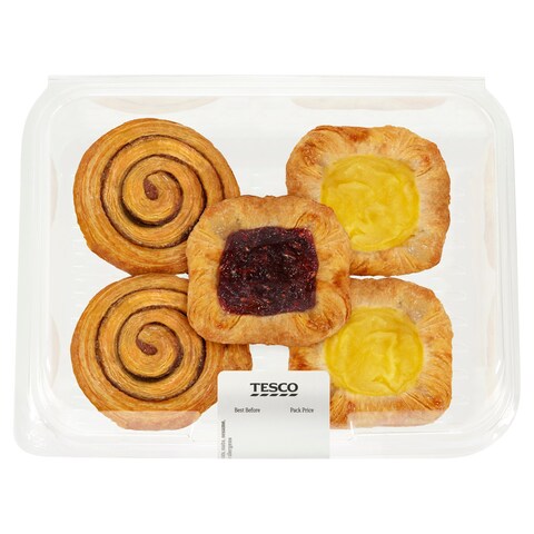 Tesco Mini Danish Pastries Selection 5 Pack - Tesco Groceries