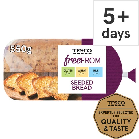 Tesco Free From Sliced Seeded Bread 550G - Tesco Groceries