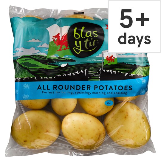 Blas Y Tir All Rounder Potatoes 2Kg - Tesco Groceries