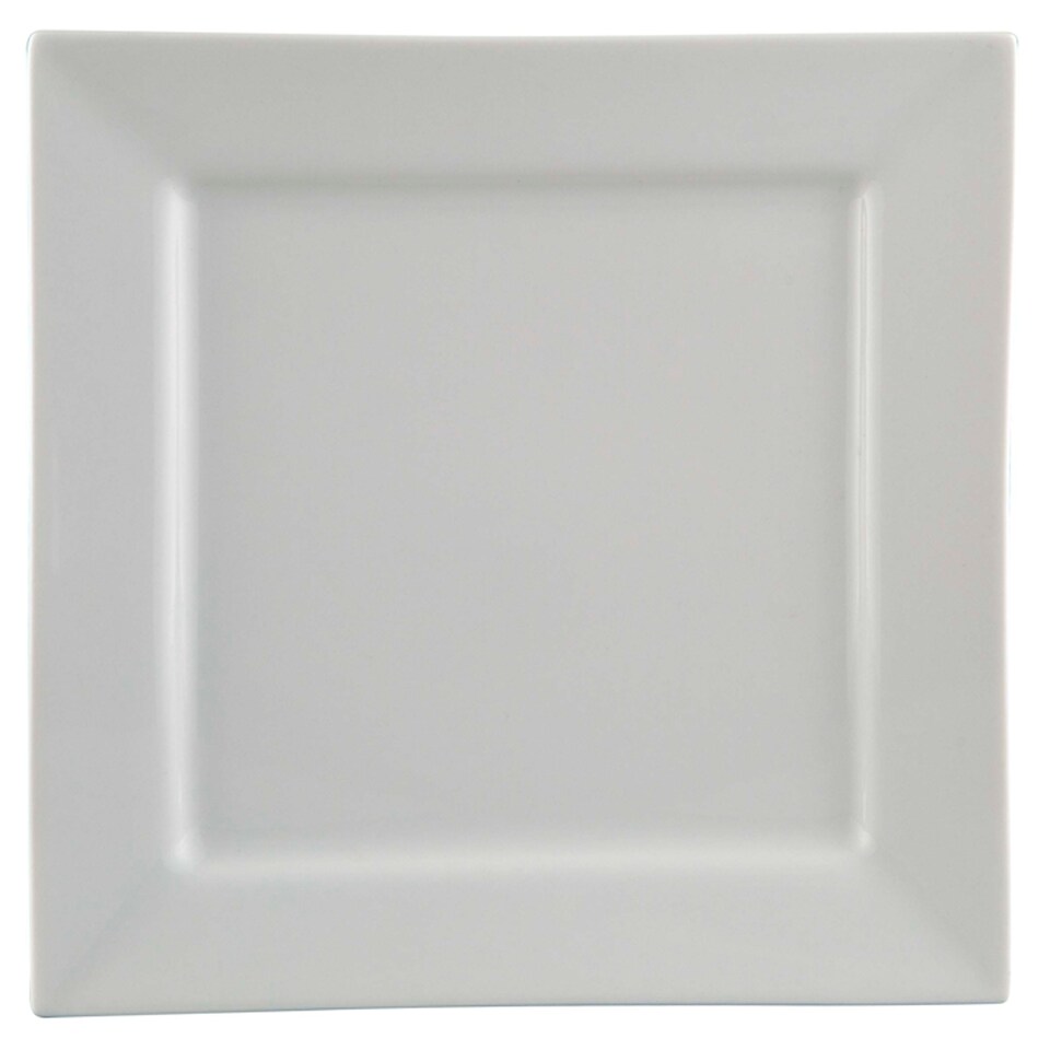 Tesco Square Porcelain Side Plate - Tesco Groceries