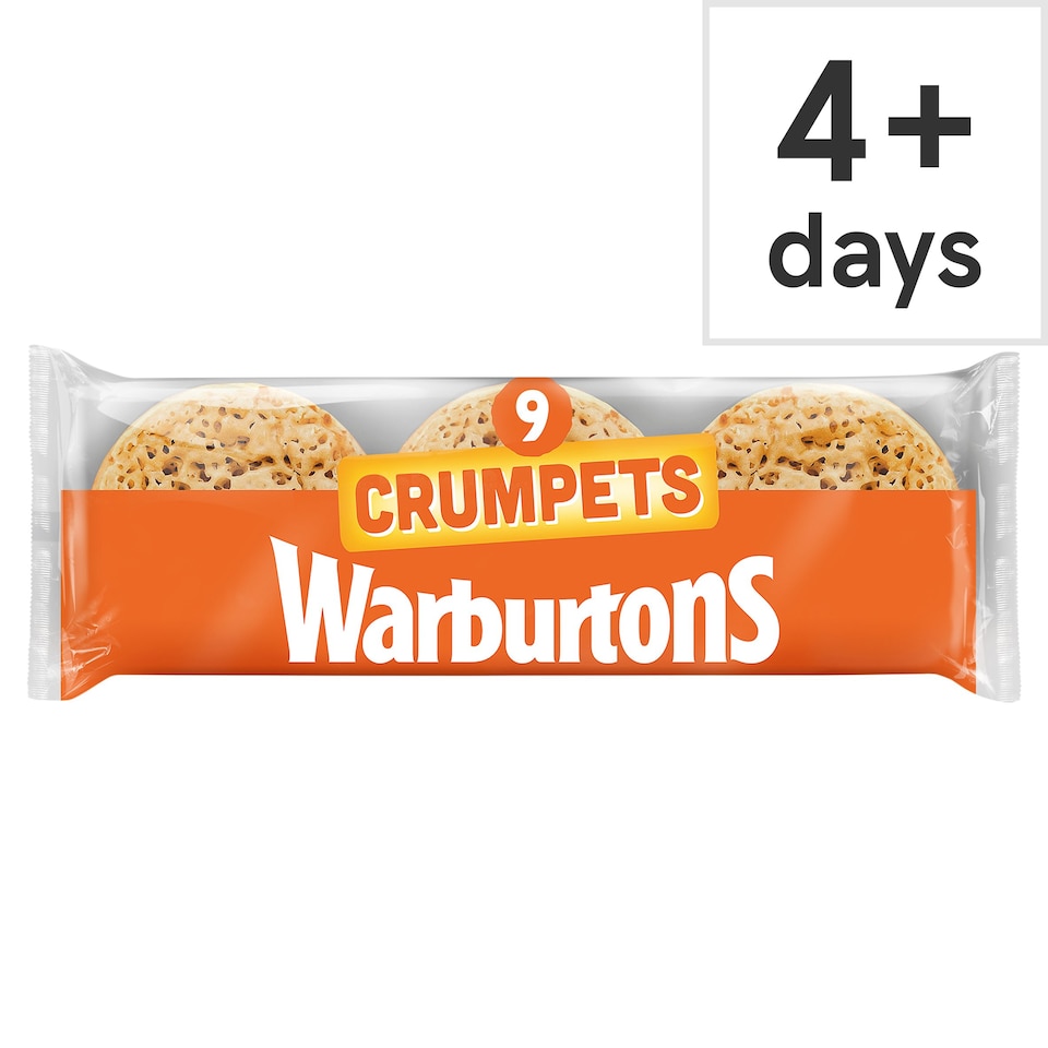 Warburtons Crumpets 9 Pack - Tesco Groceries