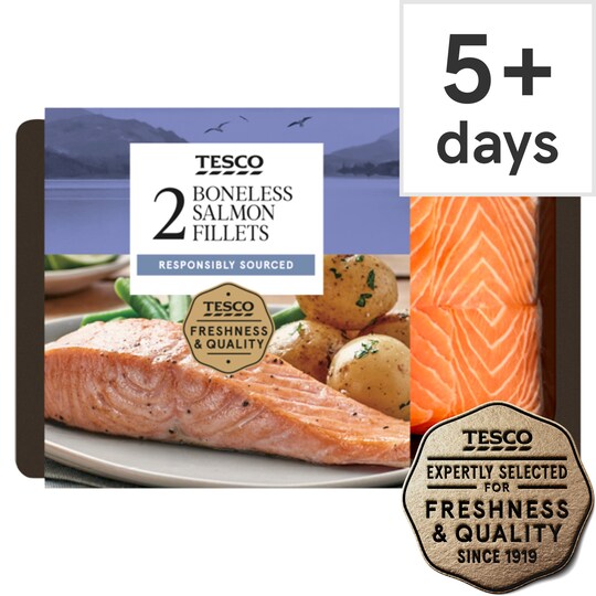 Tesco 2 Boneless Salmon Fillets 260G - Tesco Groceries