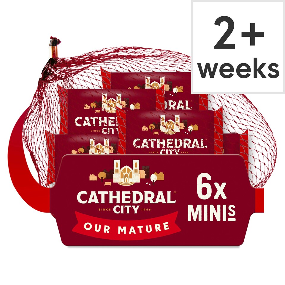 Cathedral City Minis Mature Cheddar Cheese 6x20g - Tesco Groceries