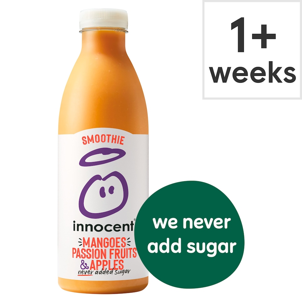 innocent Smoothie Mangoes Passion Fruits & Apples 750ml - Tesco Groceries