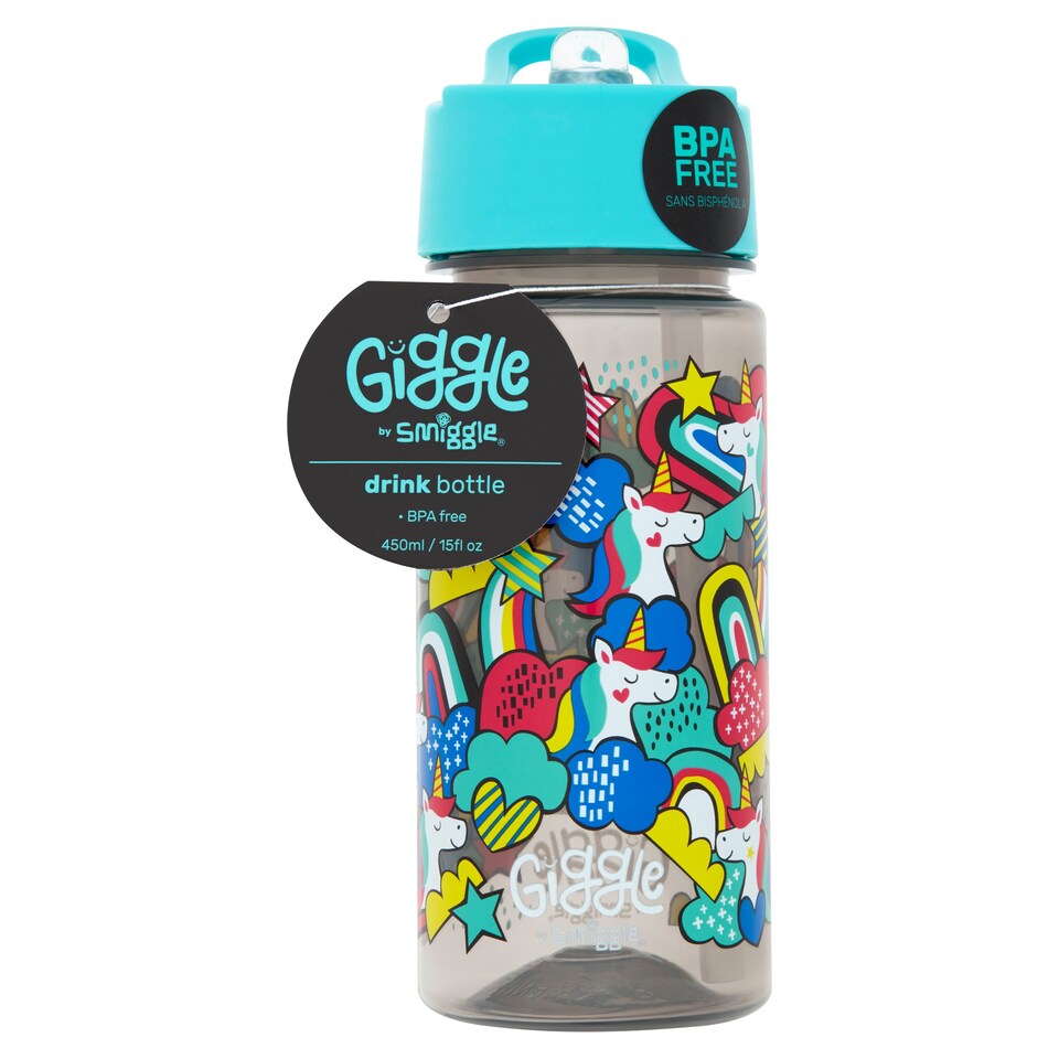 Giggle By Smiggle Black Unicorn Bottle - Tesco Groceries