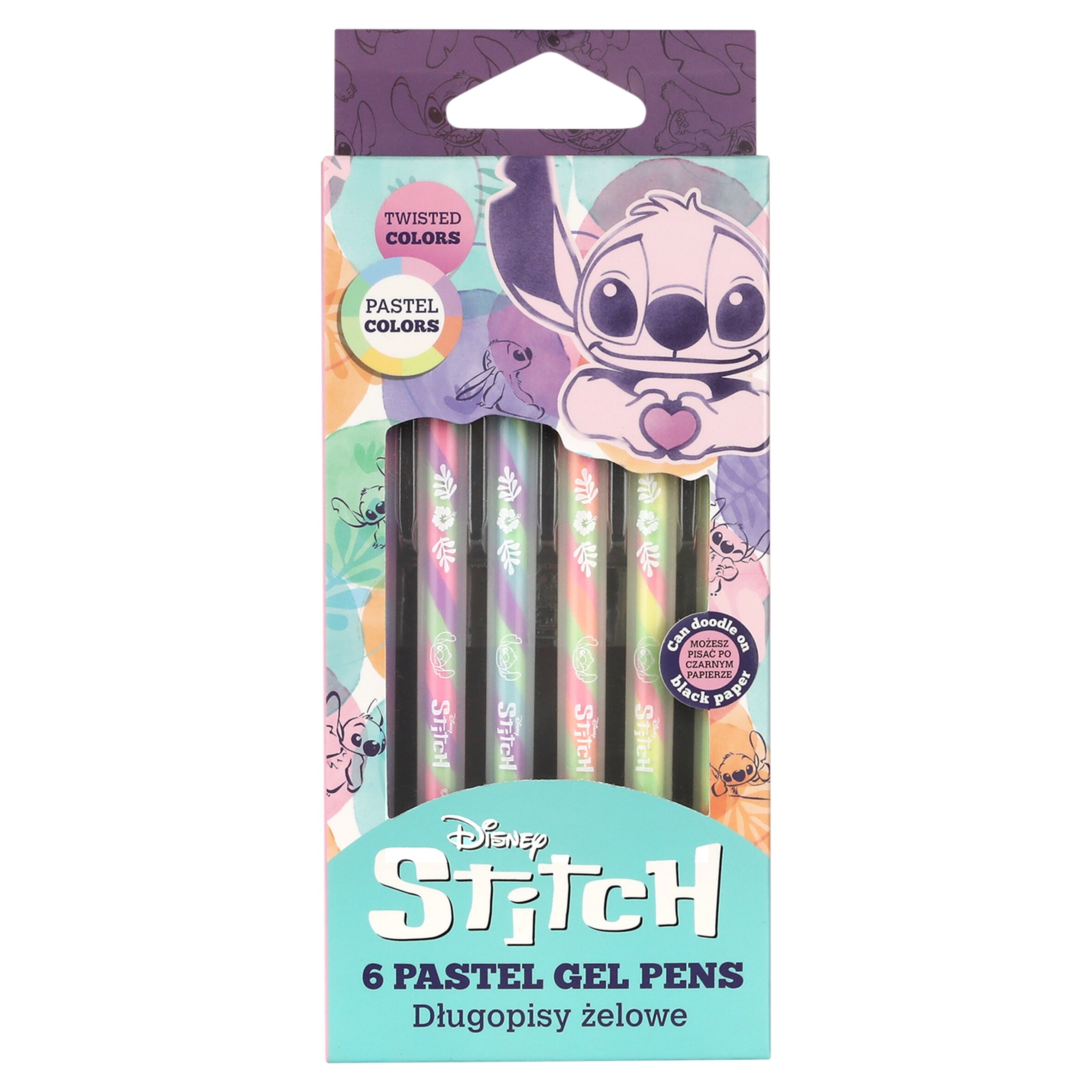 Disney Stitch Pastel gél tollak 6 db - Tesco Groceries