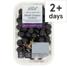 Tesco Finest Black Grapes Seedless 500G - Tesco Groceries
