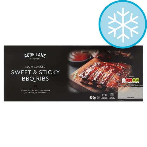Acre Lane Kitchen Sweet & Sticky Bbq Pork Ribs 450G - Tesco Groceries