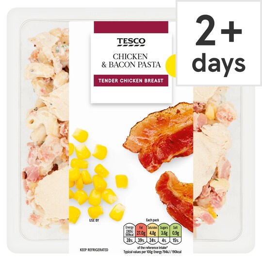 Tesco Chicken & Bacon Pasta 300G - Tesco Groceries