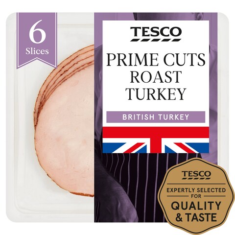 Tesco British Roast Turkey Slices 125 G - Tesco Groceries