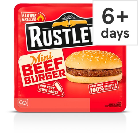 Rustlers Mini Beef Burger 101g - Tesco Groceries