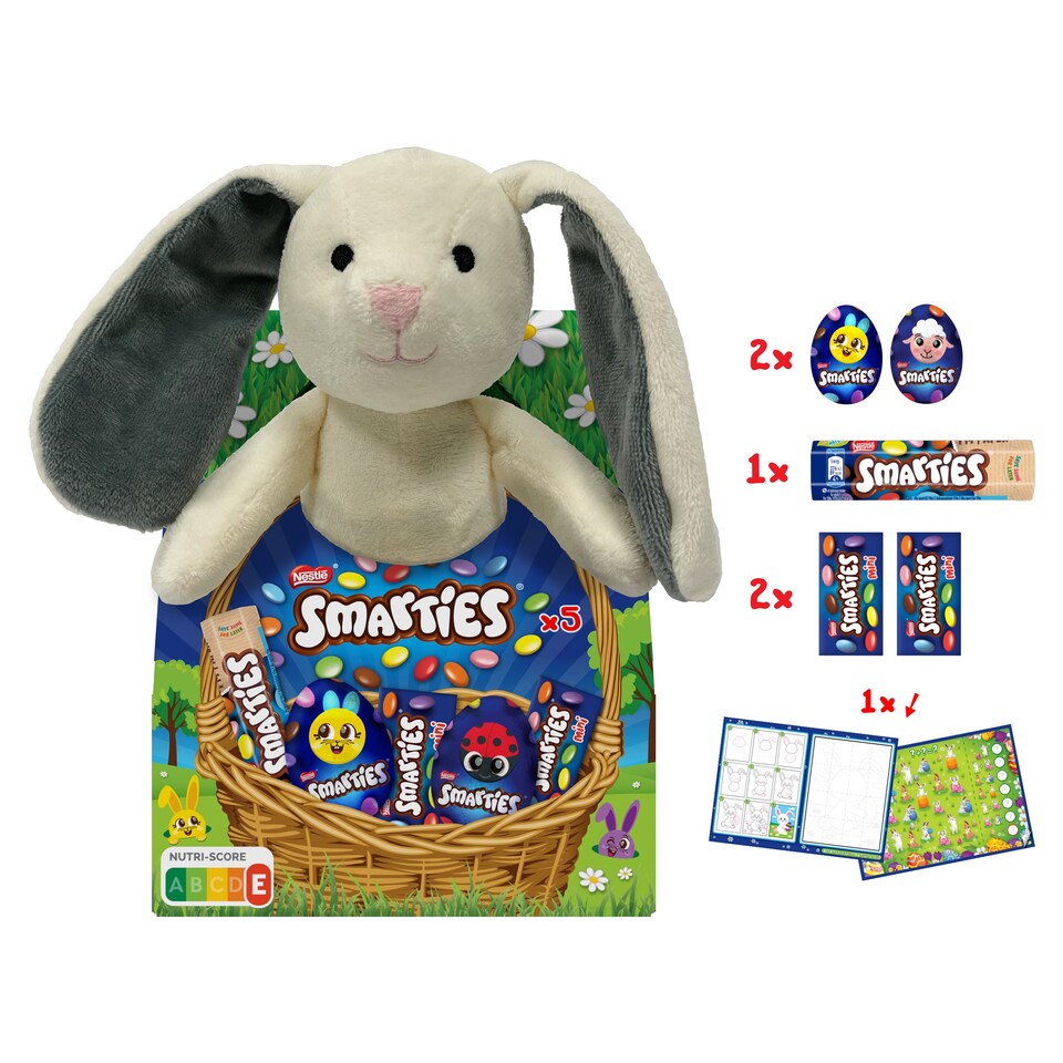 Smarties Easter Gift Pack with Plush Figurine 101 g - Tesco Groceries