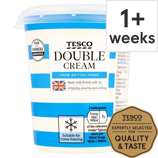Tesco Fresh Double Cream 300Ml - Tesco Groceries