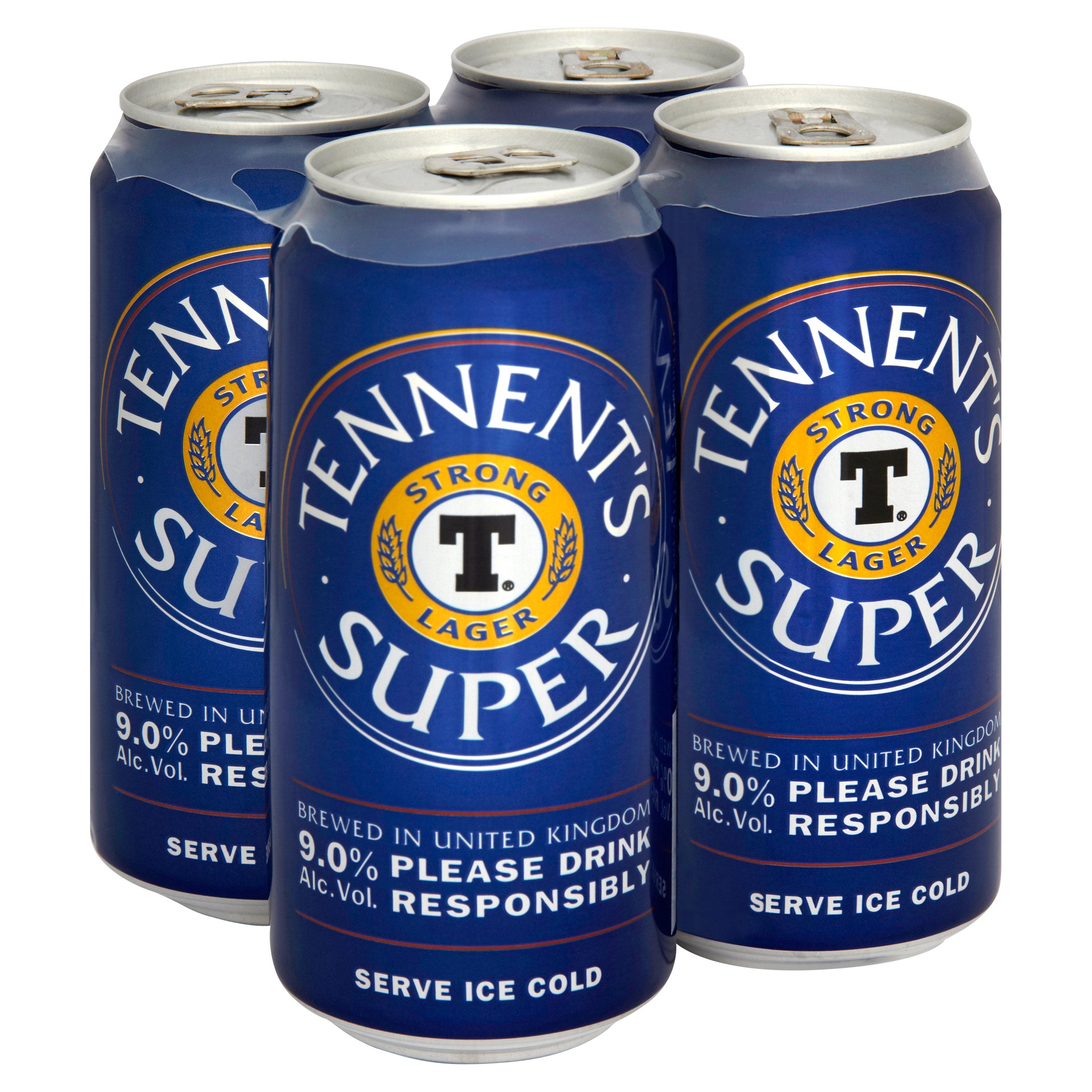 TENNENTS SUPER 4X440ML - Tesco Groceries