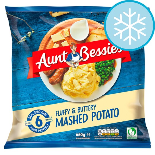 Aunt Bessie's Mashed Potato 650G - Tesco Groceries