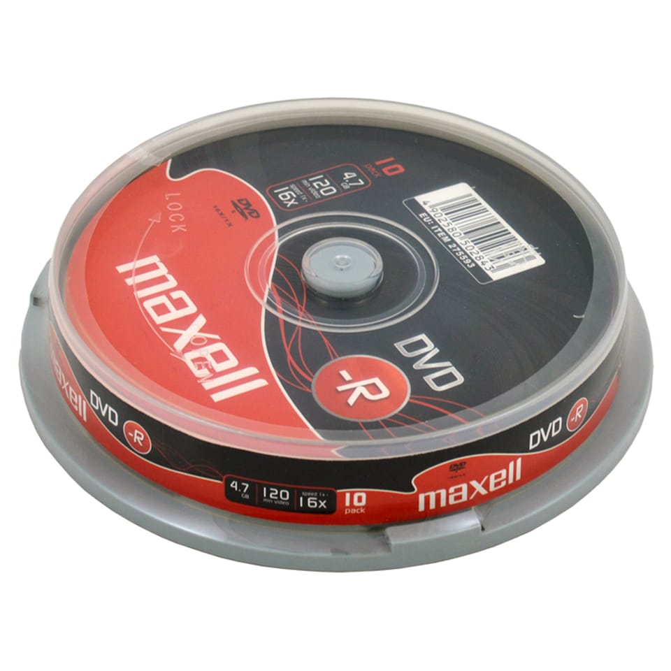 Maxell DVD-R 10 Pack Spindle - Tesco Groceries