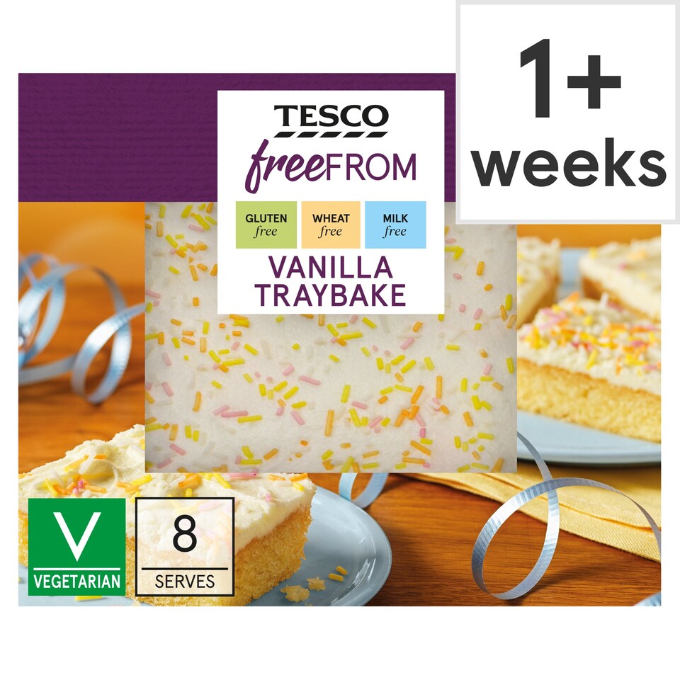Tesco Free From Vanilla Traybake - Tesco Groceries