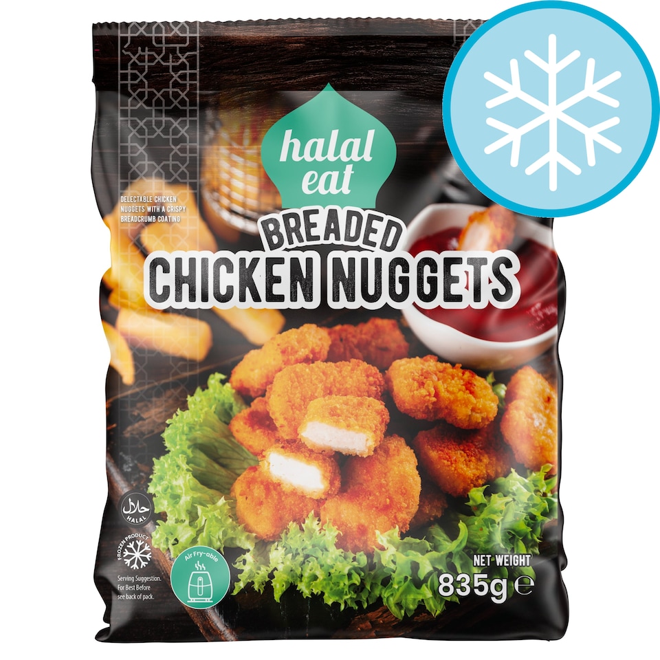 Halal Eat Chicken Breaded Nuggets 835g - Tesco Groceries