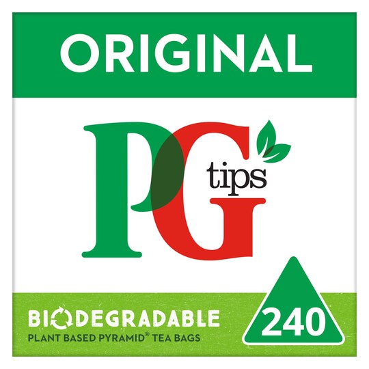 Pg Tips 240S Pyramid Teabags 696G - Tesco Groceries