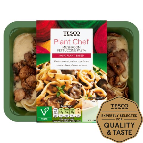 Tesco Plant Chef Mushroom Fettuccine Pasta 400G - Tesco Groceries