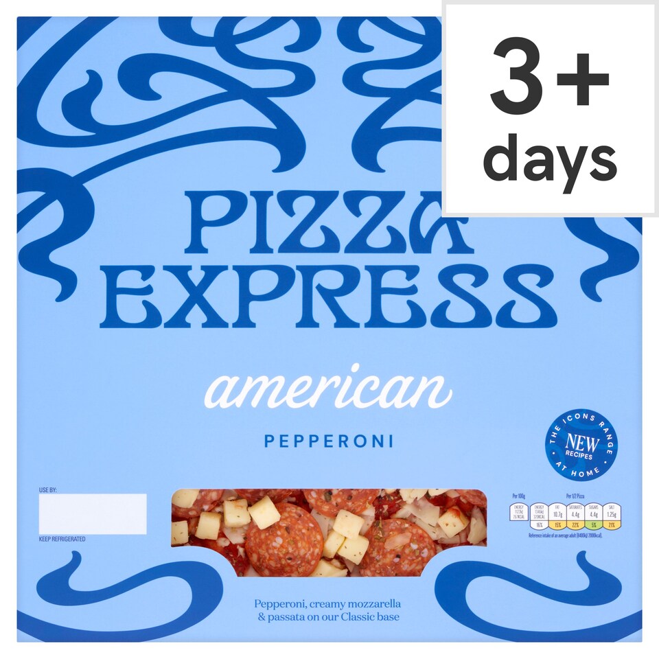 Pizza Express American Pizza 250G - Tesco Groceries