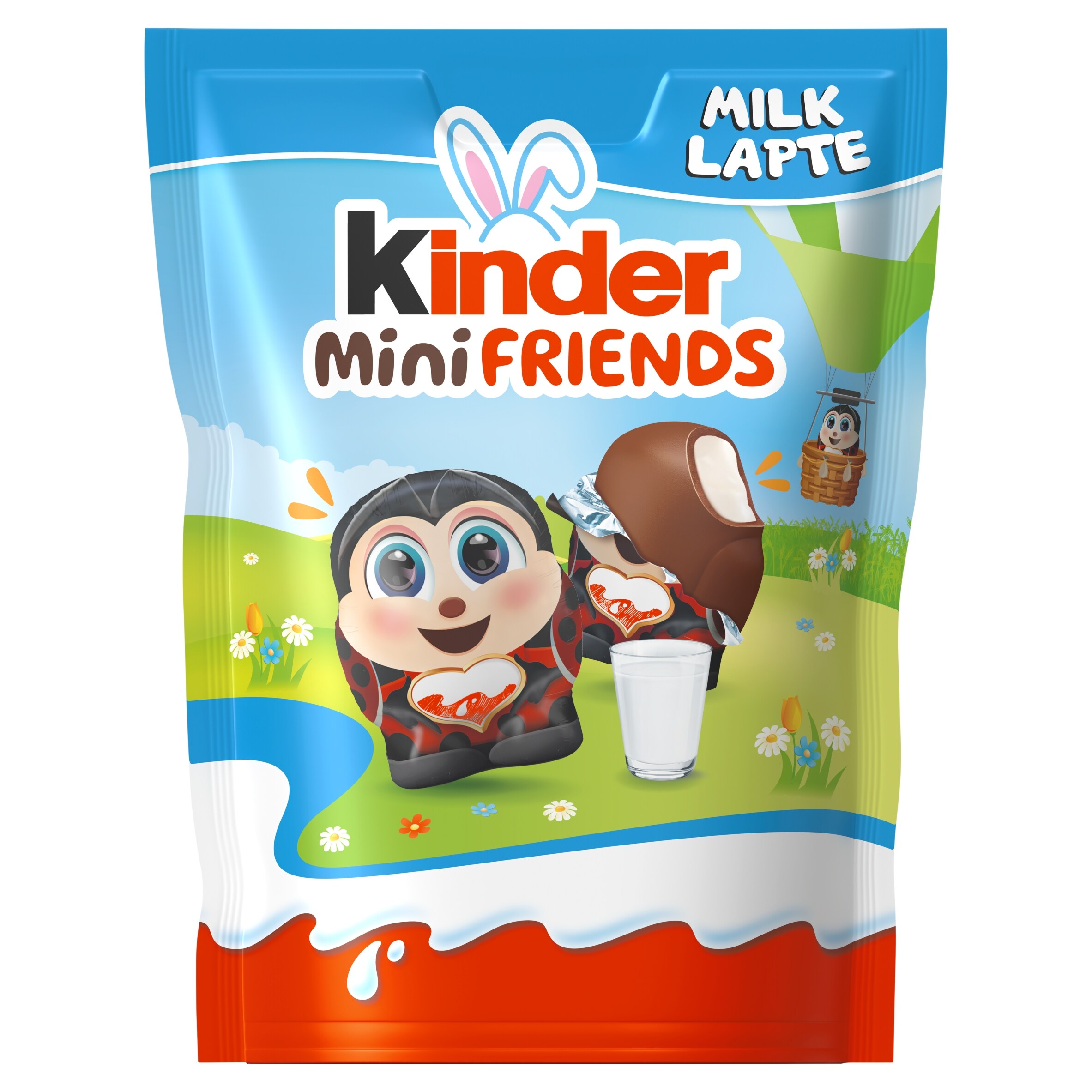 Kinder Mini Friends plnená jemná mlie&na &okoláda s mlie&nou nápl&ou ...