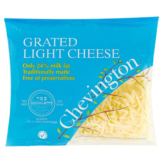 Chevington Grated Light Cheese 400G - Tesco Groceries