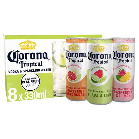 Corona Tropical Vodka & Sparkling Water Variety Pack 8 x 330ml - Tesco ...
