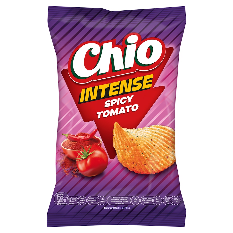 Chio Intense Potato Chips with Tomato Flavour 55 g - Tesco Groceries