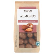 Tesco Almonds in Milk Chocolate 150 g - Tesco Groceries
