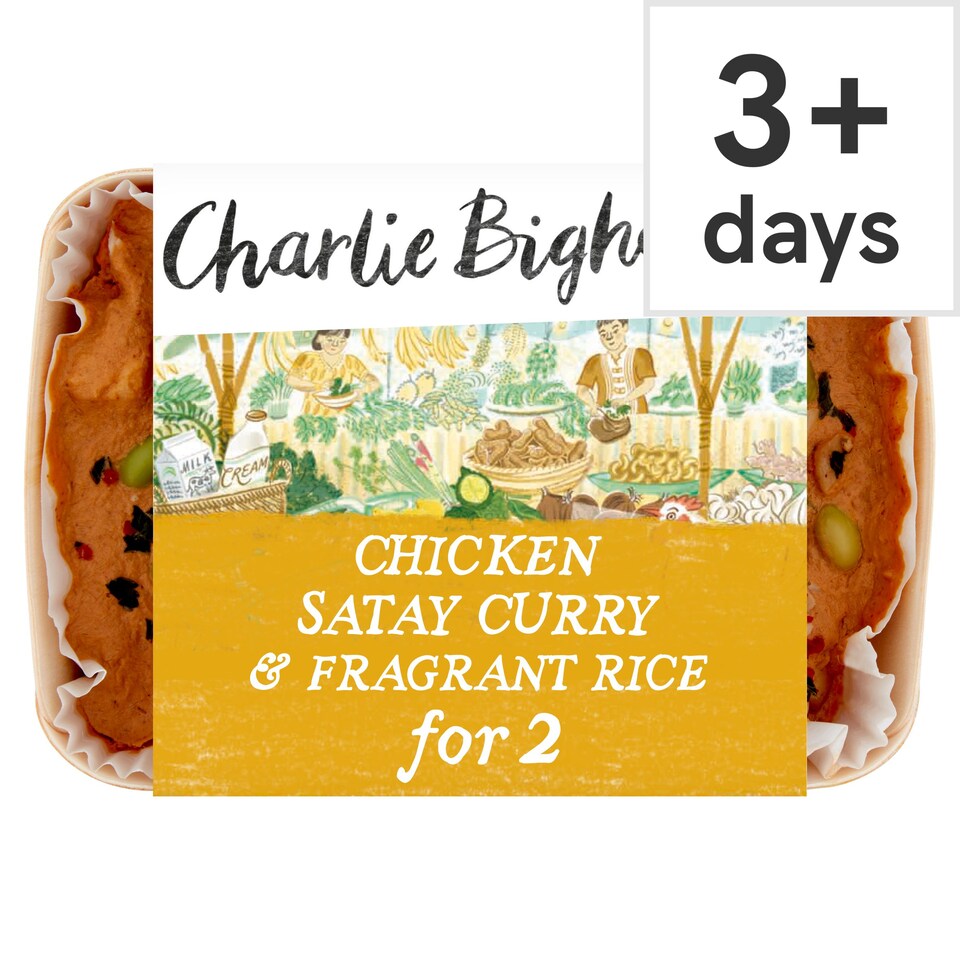 Charlie Bigham's Chicken Satay Curry & Fragrance Rice 805G - Tesco ...