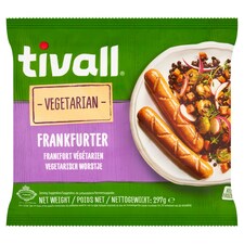 Tivall Vegetarian Frankfurters 297G - Tesco Groceries