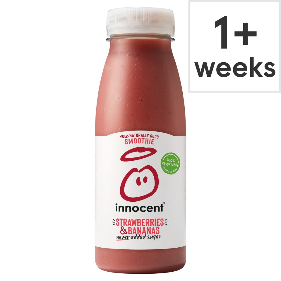 Innocent Strawberry & Banana Smoothie 250 Ml - Tesco Groceries
