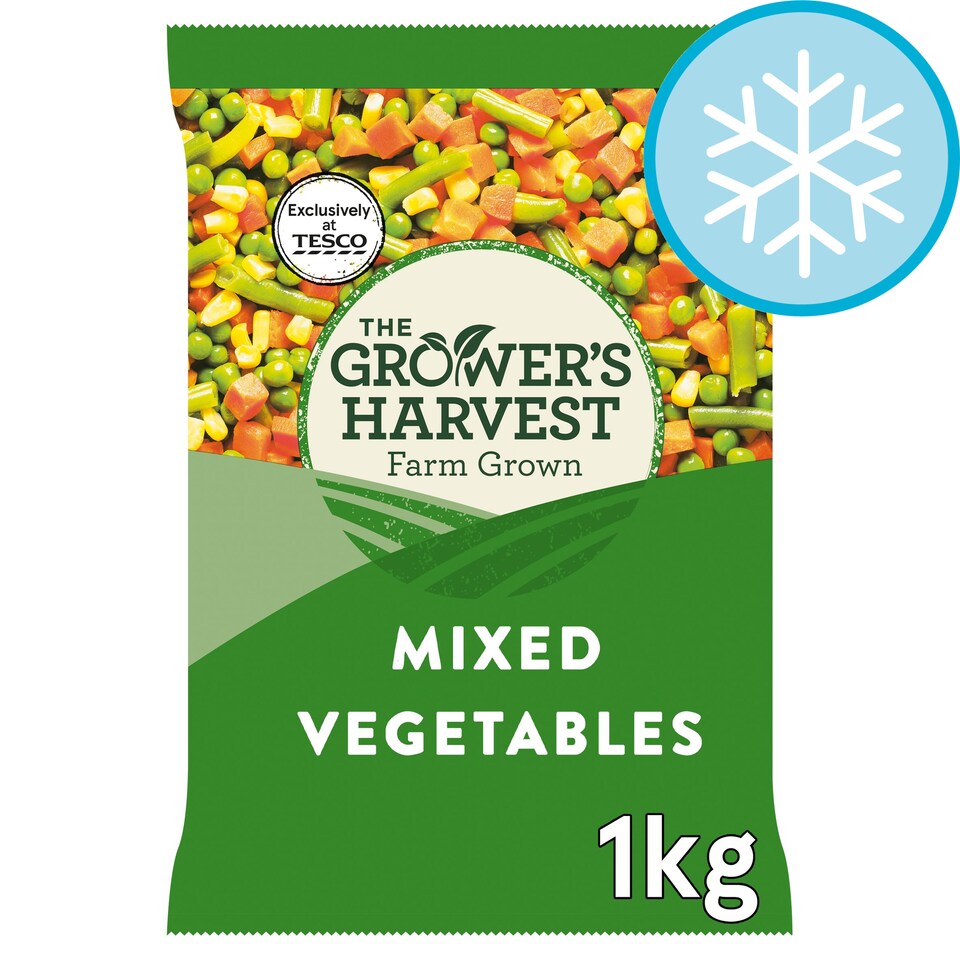 Growers Harvest Mixed Vegetables 1Kg - Tesco Groceries