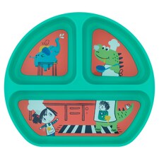 Fred & Flo Divided Plate - Tesco Groceries