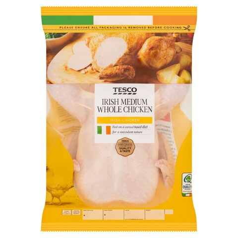 Tesco Fresh Whole Chicken Medium 1.5Kg - Tesco Groceries