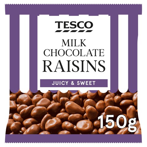 Tesco Milk Chocolate Raisins 150g - Tesco Groceries