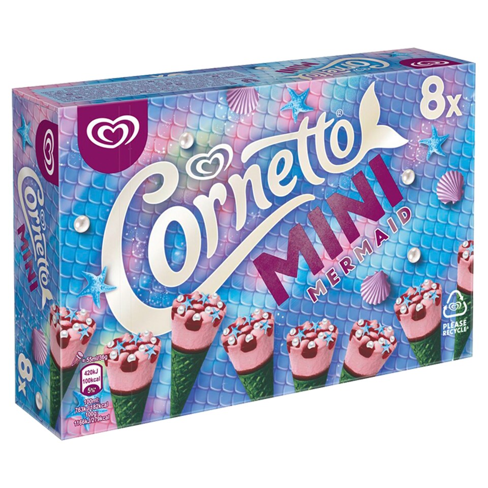 Cornetto Mini multipack jégkrém Málna-Matcha Tea 8 x 55 ml - Tesco ...