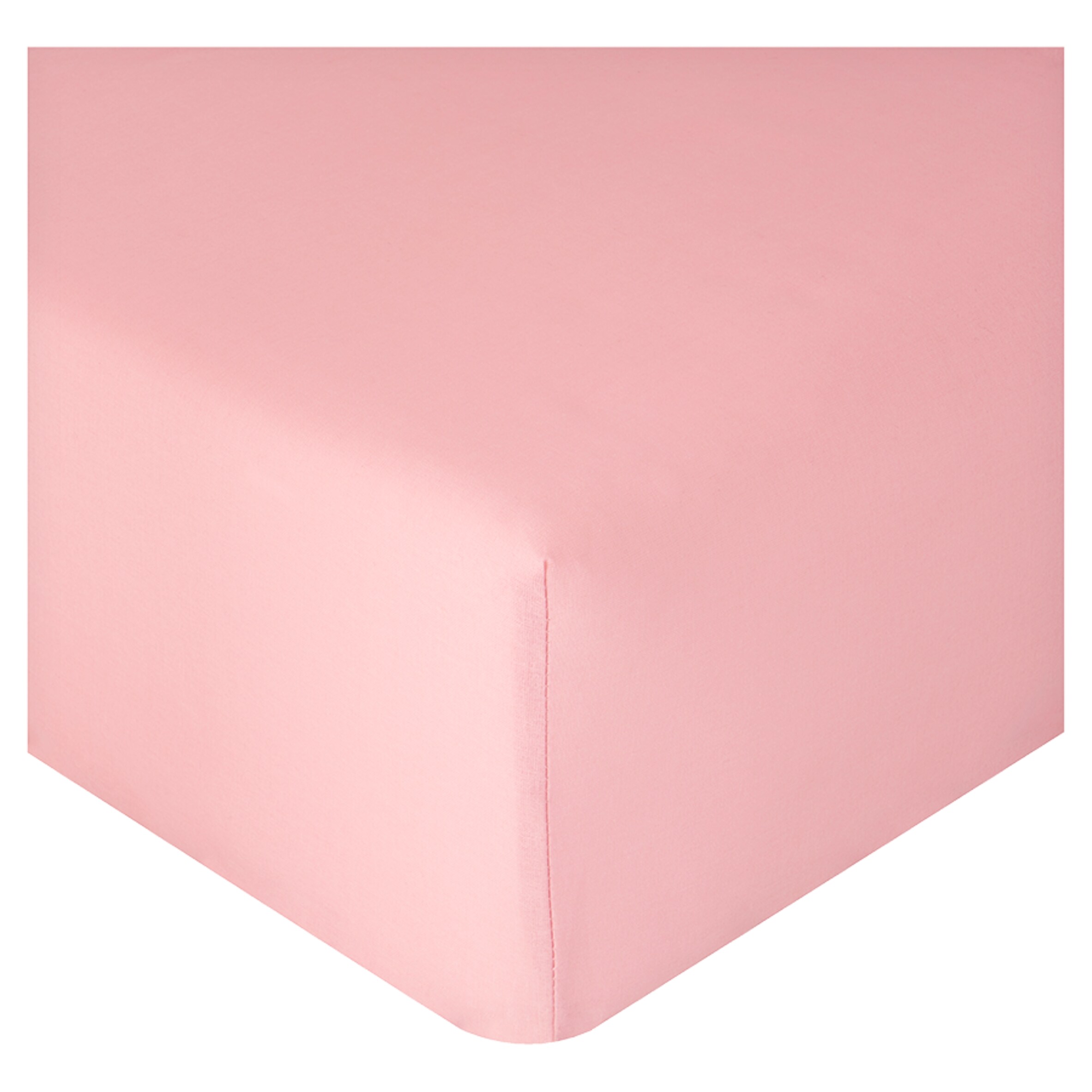F&F Home Poly Cotton Pink Fitted Sheet Single - Tesco Groceries