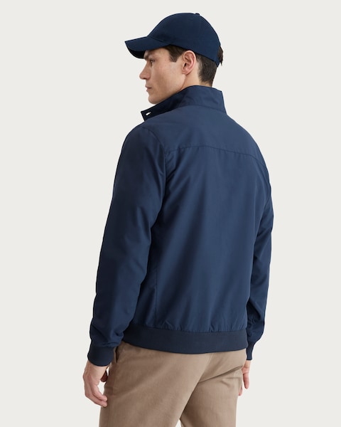 Peter Werth High Neck Zip Up Jacket in Navy - Tesco Groceries