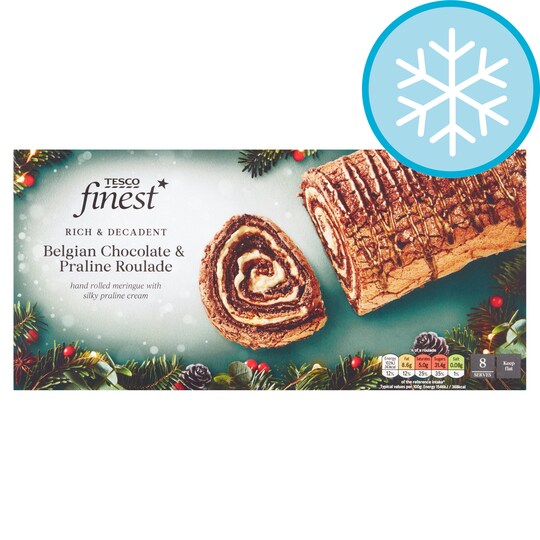 Tesco Finest Chocolate & Praline Roulade 525G - Tesco Groceries