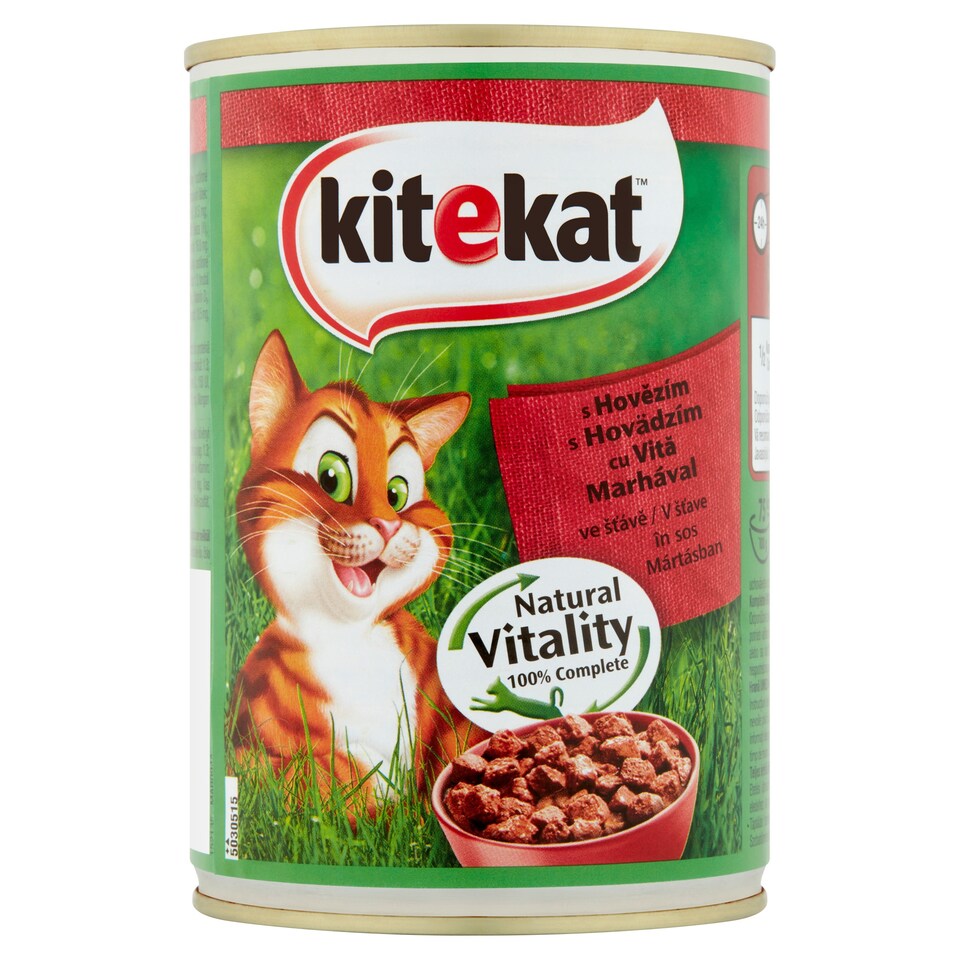 Kitekat Complete Wet Food for Adult Cats with Beef in Sauce 400 g ...