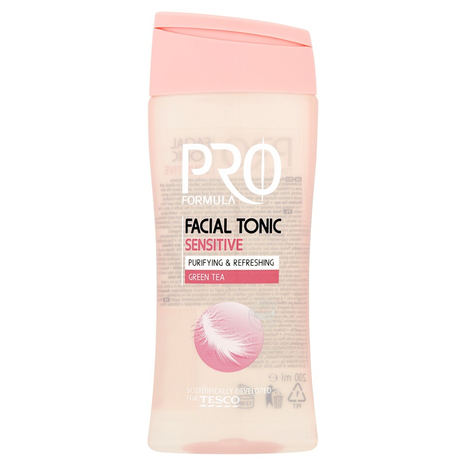 Tesco Pro Formula Sensitive arctisztító tonik 200 ml - Tesco Groceries
