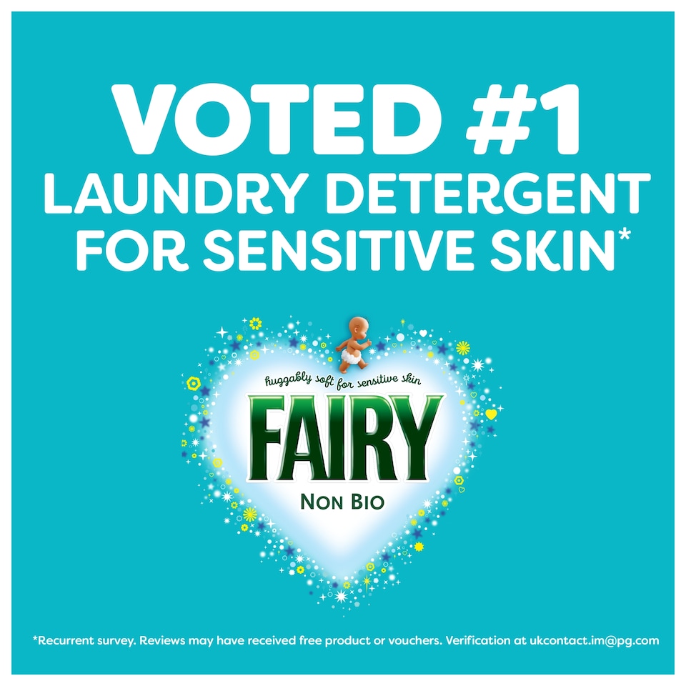 Fairy Non Bio Washing Powder 65 Washes 3250g - Tesco Groceries