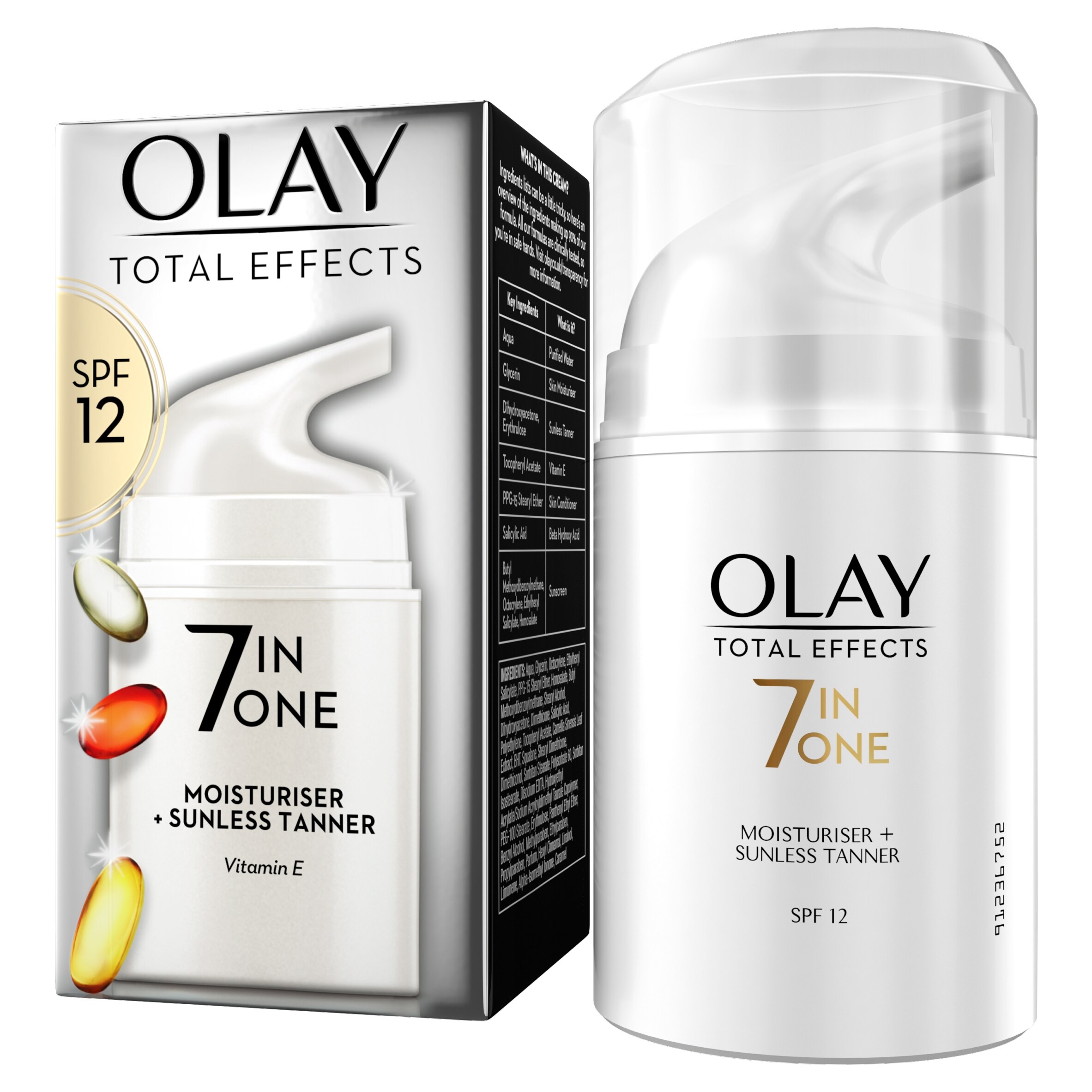 Olay Tot/Eff Touch Of Sun Light Moisturiser 50Ml - Tesco Groceries