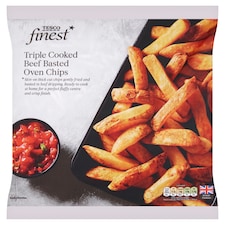 Tesco Finest Triple Cooked Beef Basted Oven Chips 750g - Tesco Groceries